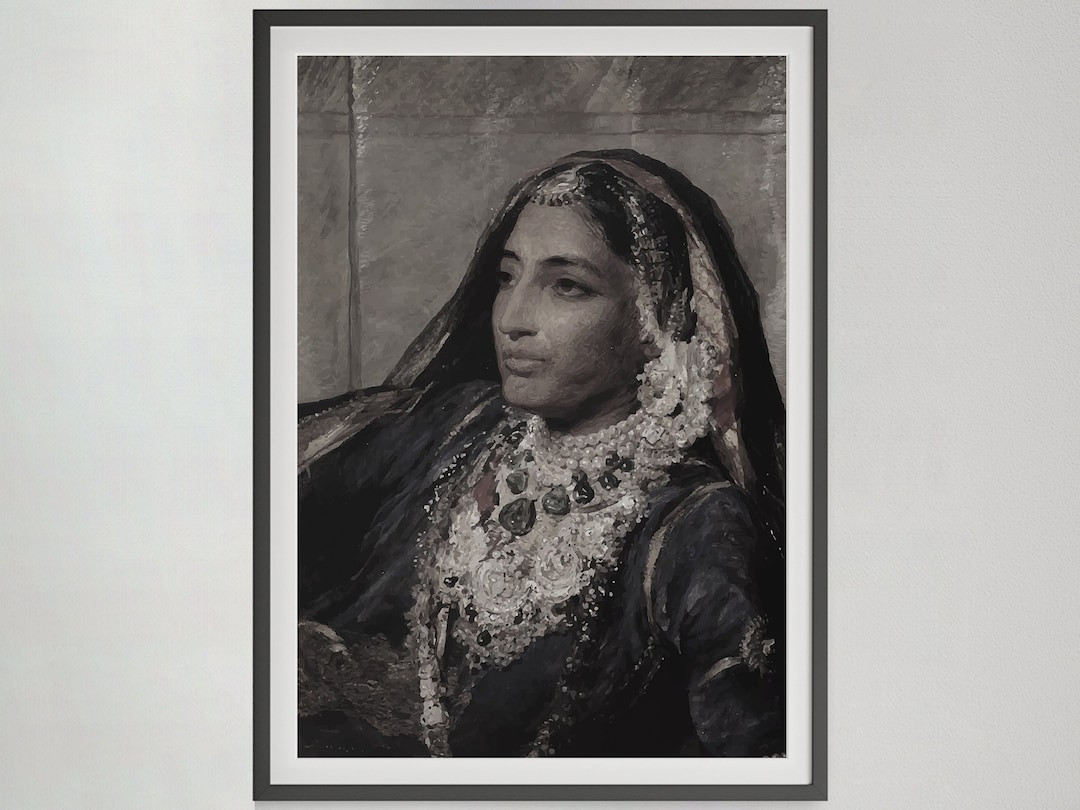 Maharani Jind Kaur Print, Vintage Poster, Museum Poster, Antique Photo ... Maharani Jind Kaur Print, Vintage Poster, Museum Poster, Antique Photo ...