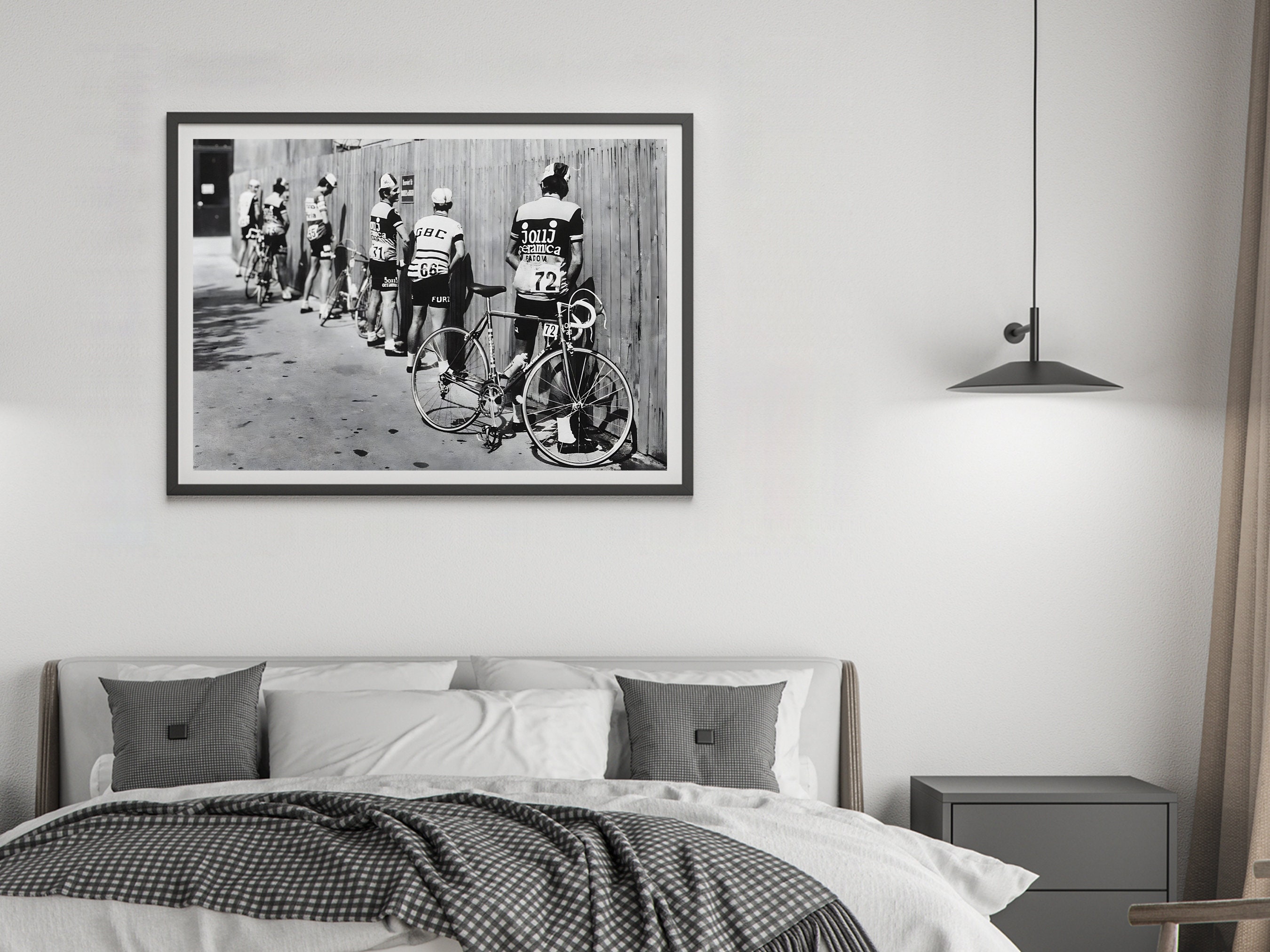 Tour De France Cycling Print, Black and White, Vintage Photography ...