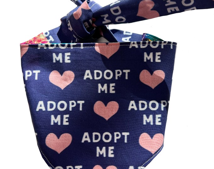 ADOPT ME Bandana Scarf for Rescue Dogs - Etsy