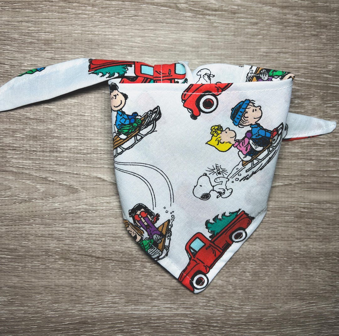 Charlie Brown Christmas Pet Bandana - Snoopy Holiday Pet Scarf - Etsy