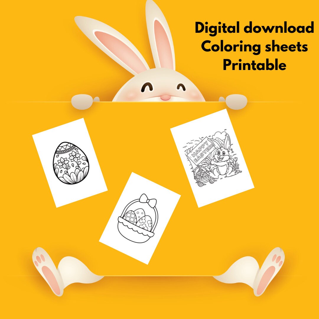 Easter Coloring Pages, Easter Coloring for Kids, Kids Activity ...