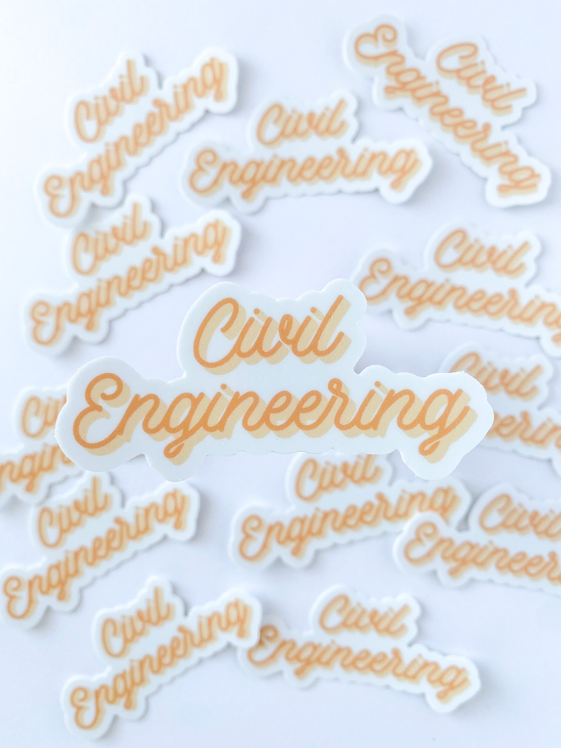 Civil Engineering Sticker Pack Science STEM Weatherproof | Etsy