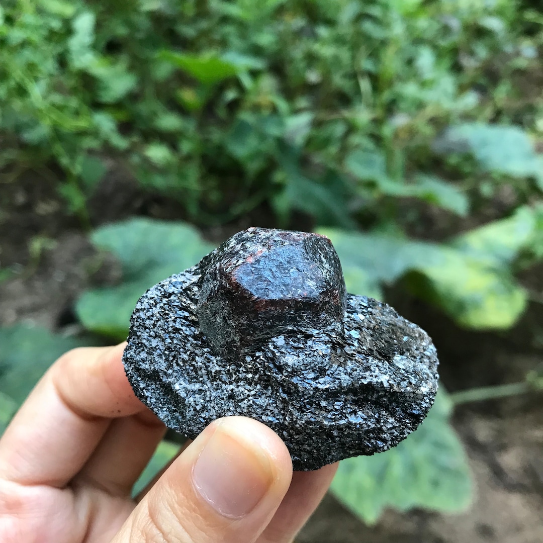 Almandine Garnet Specimen From Vietnam/ Dark Red Almandine Garnet ...