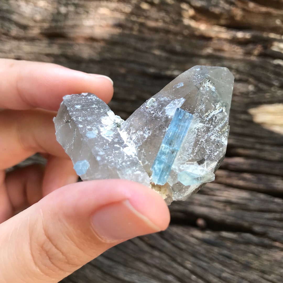 Aquamarine Cluster Speciman From Vietnam/ Big Aquamarine Specimen/ Raw ...
