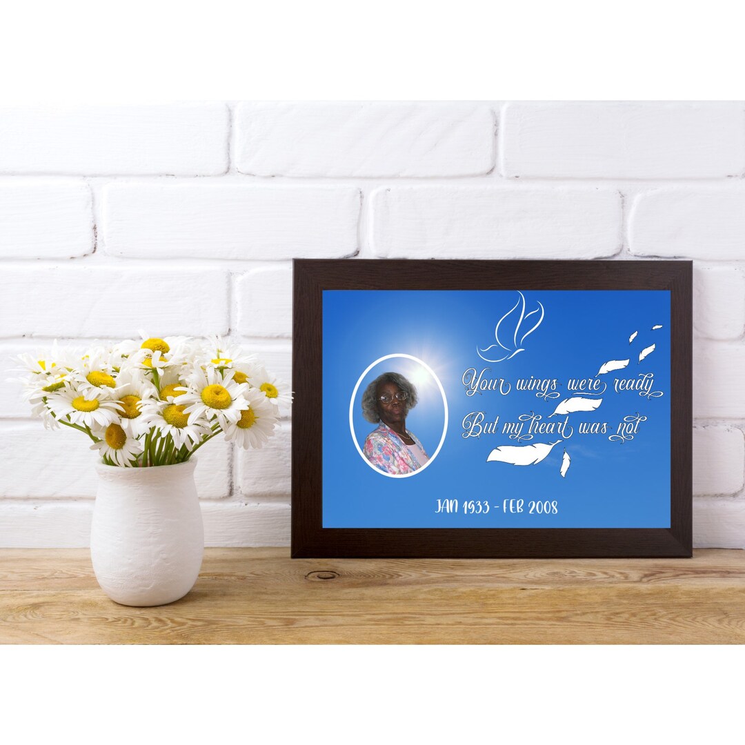 Memorial Shadowbox, Keepsake, in Memory Of, Loss of Loved One, Sympathy ...