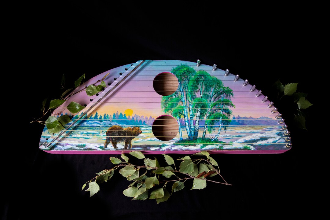 Gusli spring 16 Strings lyre Harp Psaltery Zither Handmade Craft ...