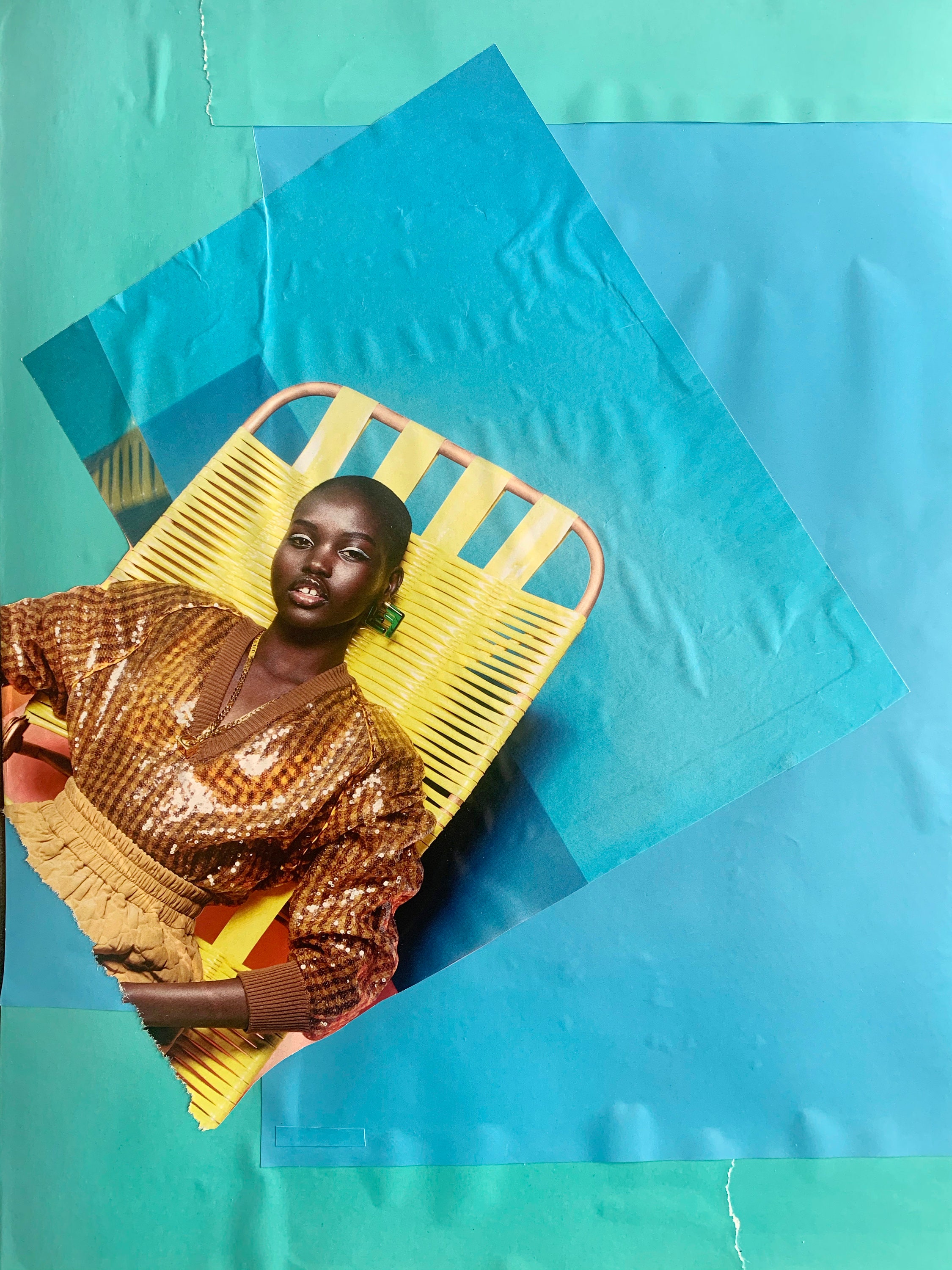 Float. Original Mixed Media Collage - Etsy Norway