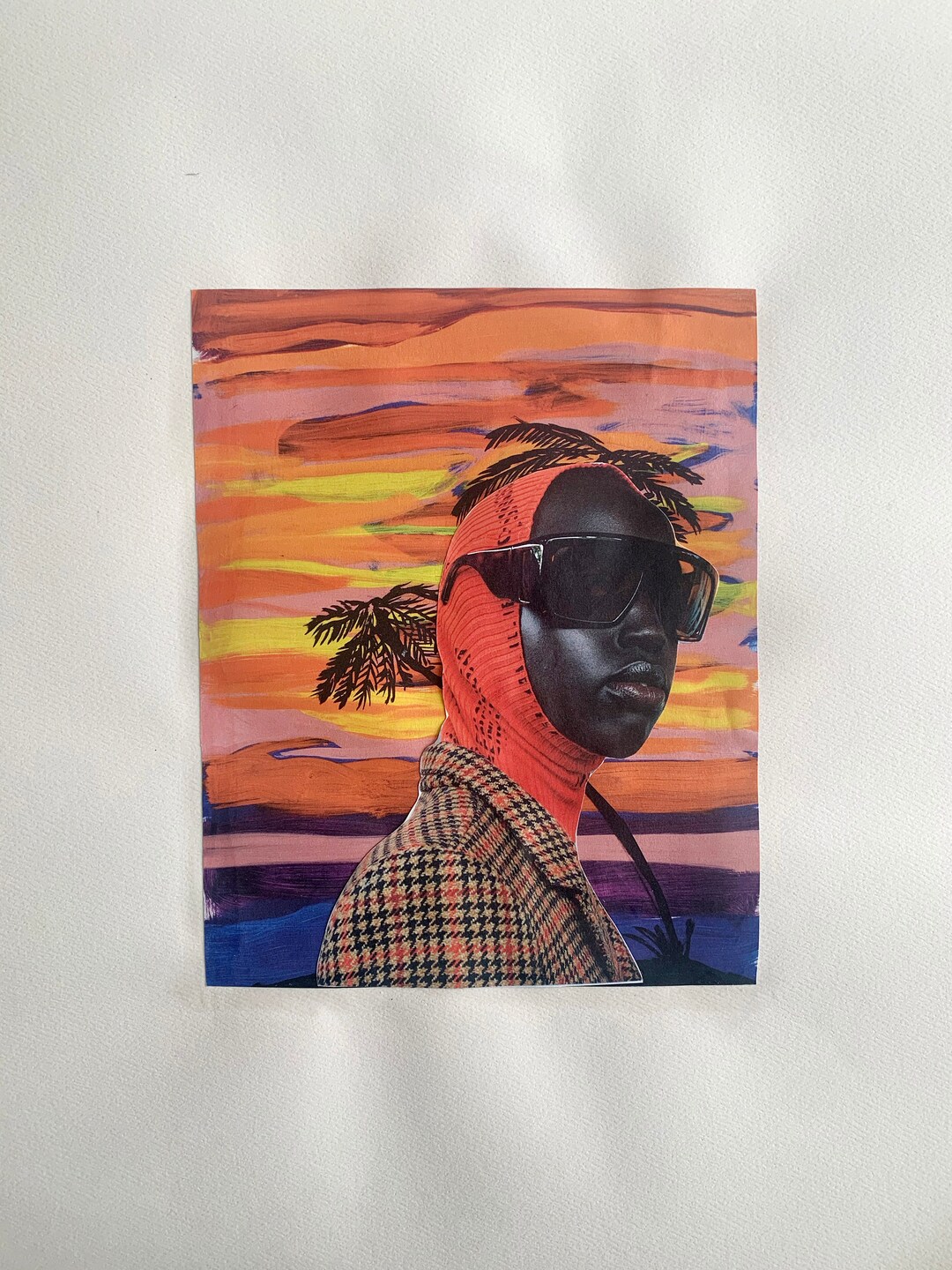 African American Original Mixed Media Collage 11 X 14 - Etsy