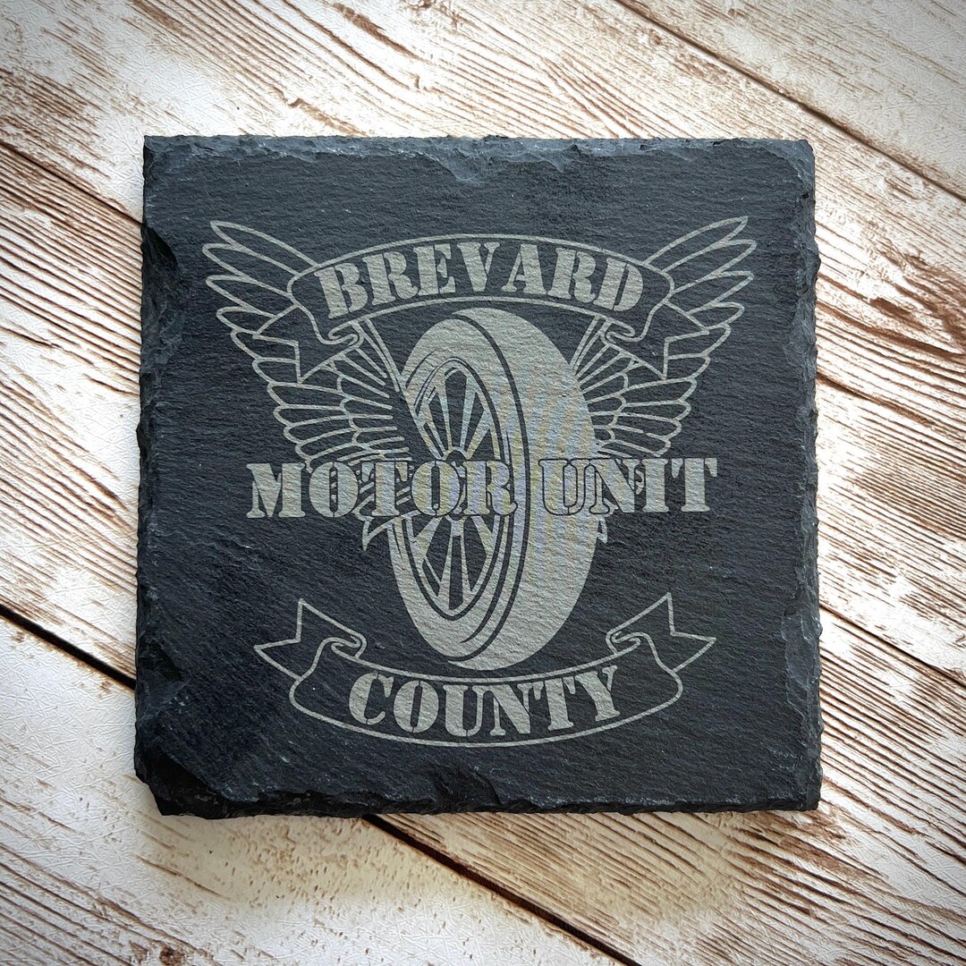 Police Motor Unit Slate Coasters, Motor Unit, Handcrafted Coasters for ...