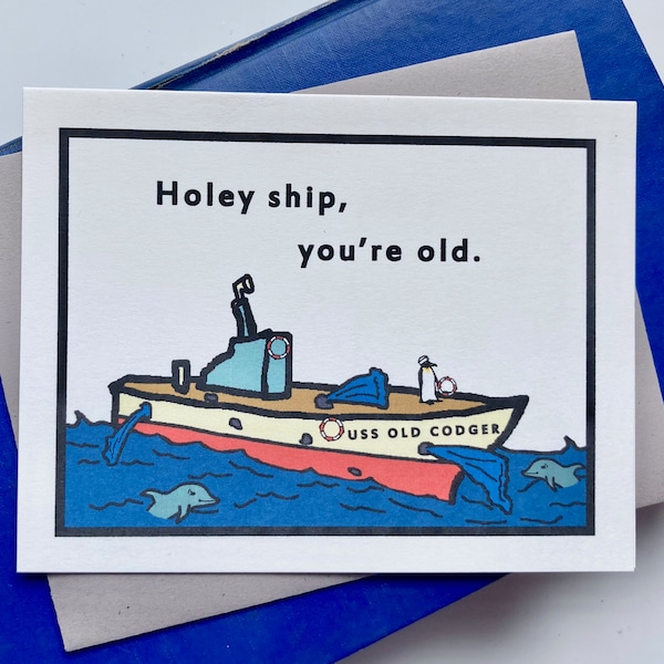 Funny Nautical Birthday Card - Etsy