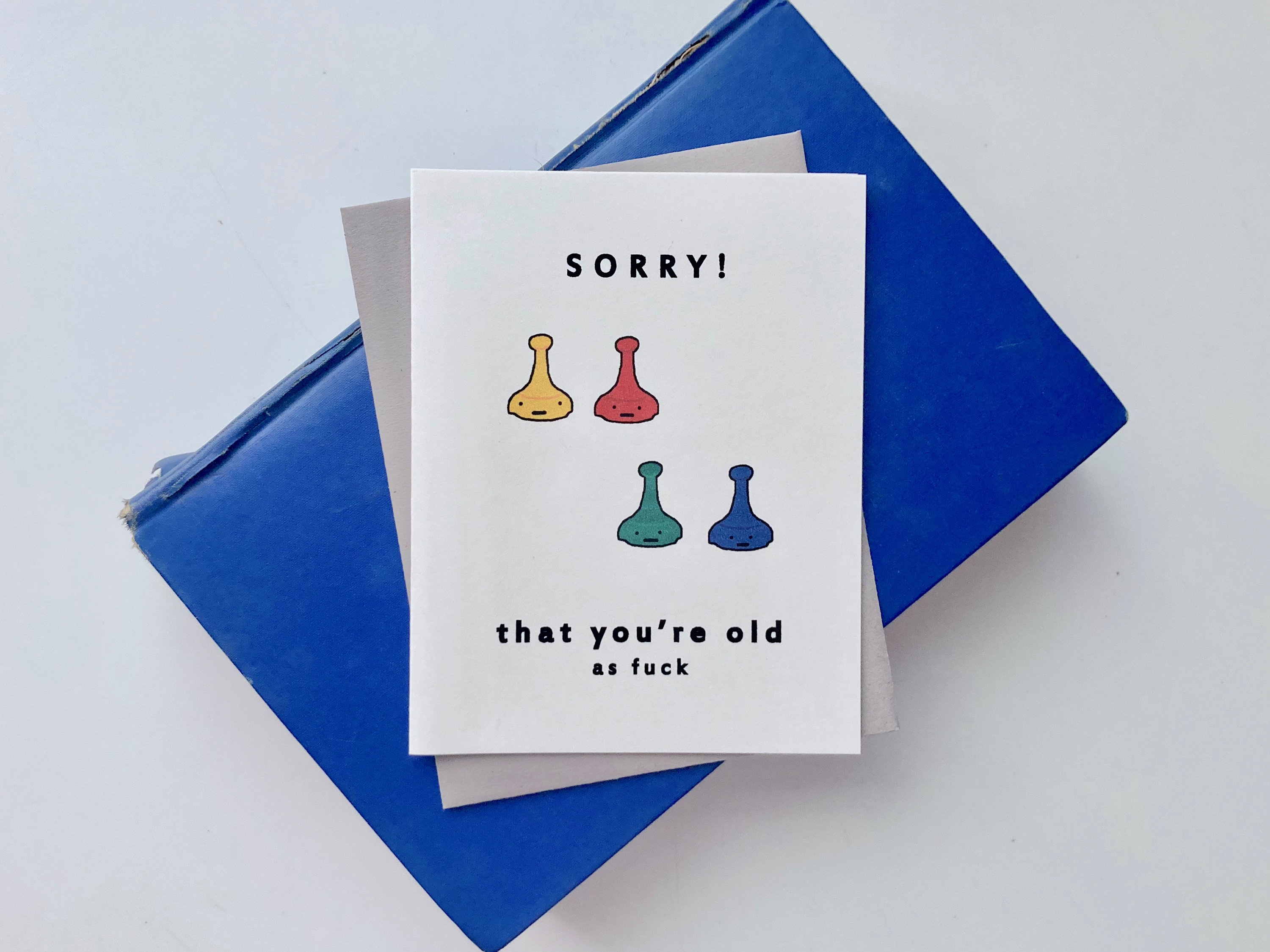 Sorry Old AF Birthday Card, Board Game Birthday Card - Etsy