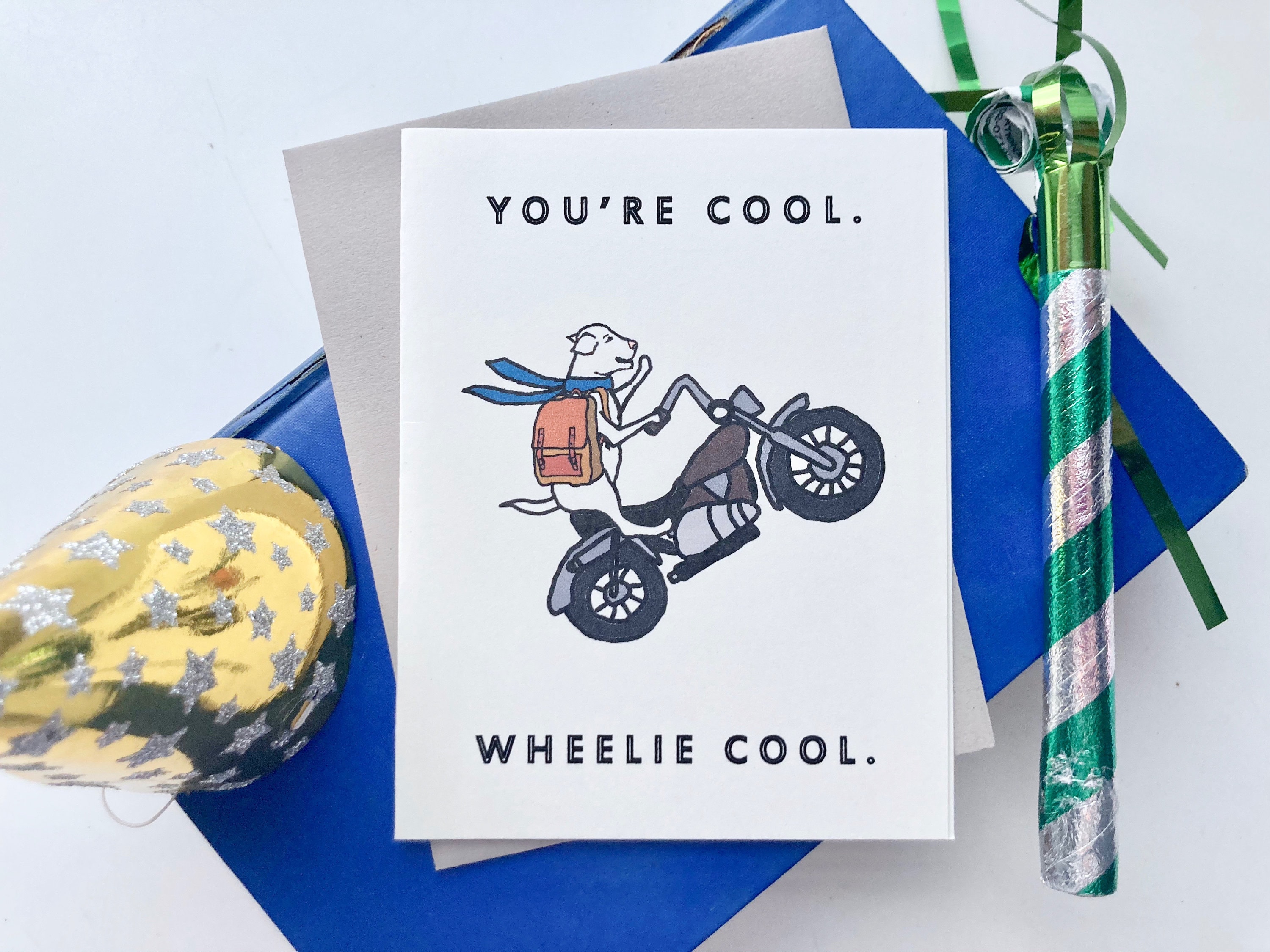 Motorcycle Dog Birthday Card, Vintage Biker Pup - Etsy