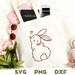 Easter Bunny SVG Cute Bunny Drawing, Easter Pictures, Bunny Svg, Easter ...
