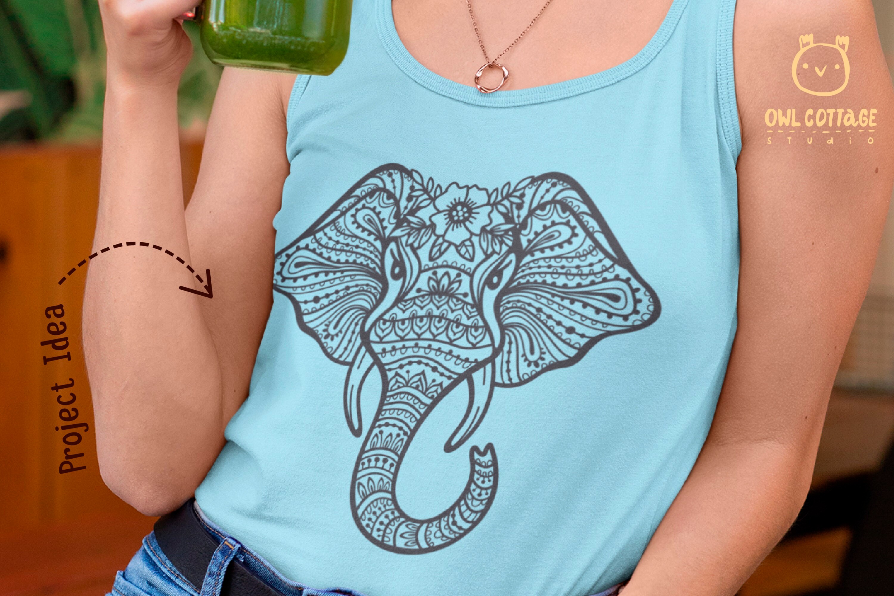 Olifant Mandala svg Olifant Zentangle svg Yoga SVG - Etsy Nederland