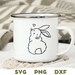 Easter Bunny SVG Cute Bunny Drawing, Easter Pictures, Bunny Svg, Easter ...