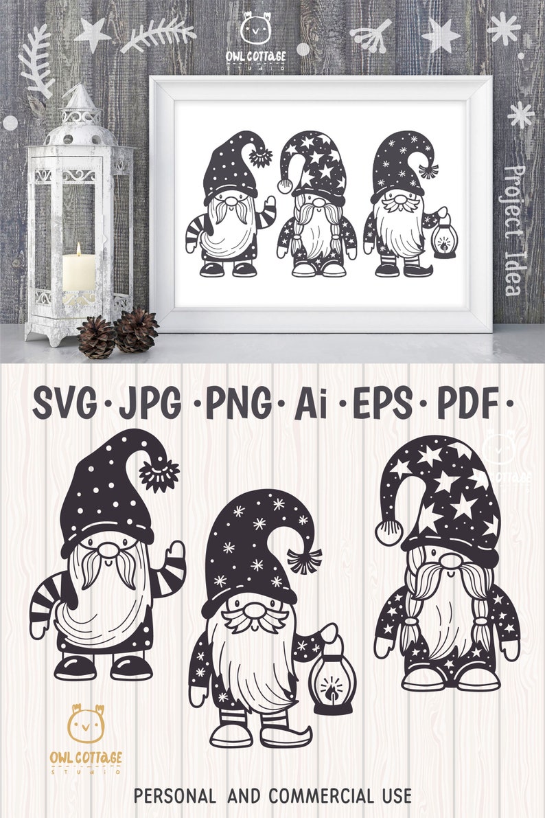Scandinavian Gnomes SVG Gnome Clipart Tomte Gnome Svg - Etsy