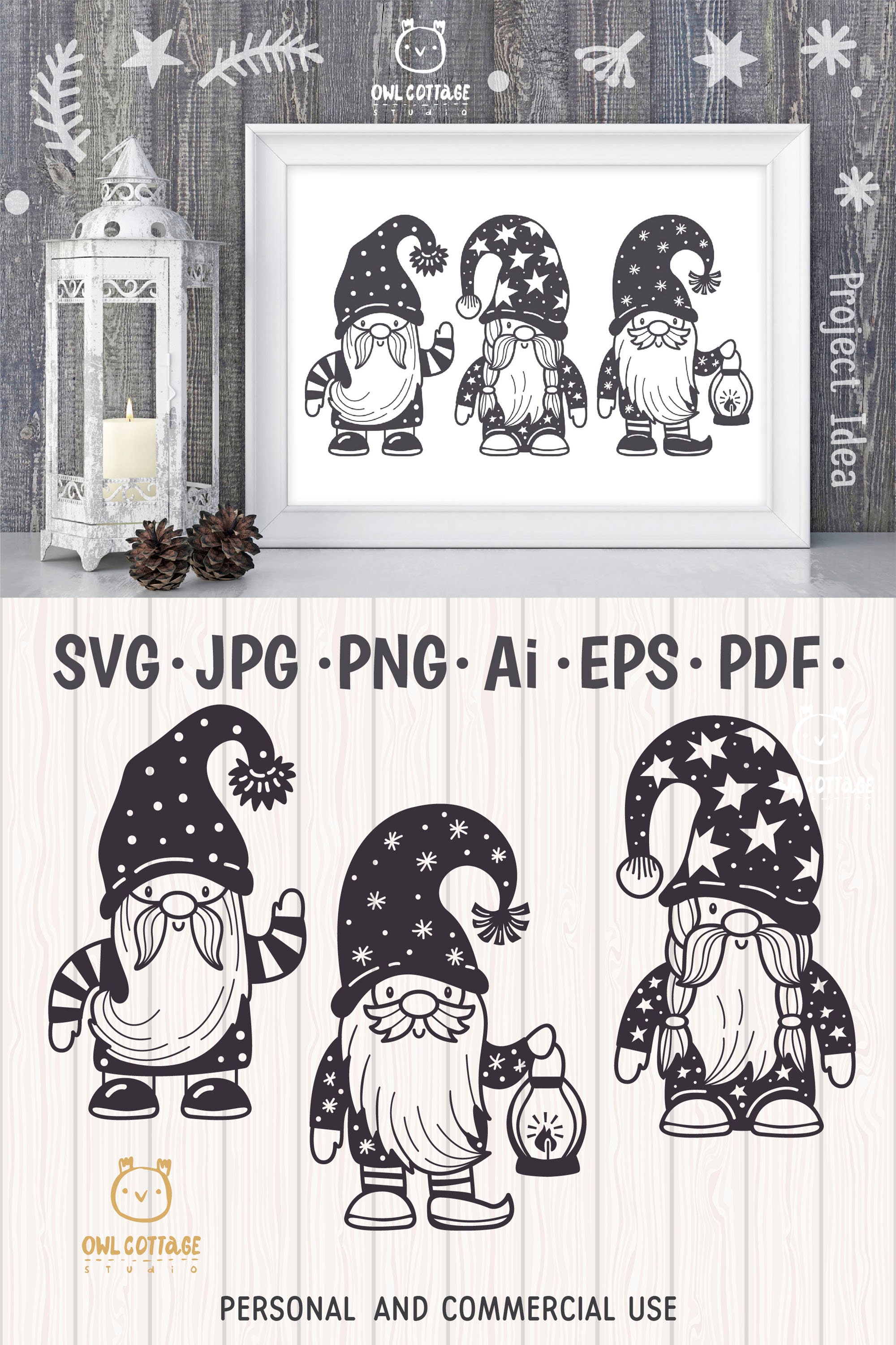 Scandinavian Gnomes SVG Gnome Clipart Tomte Gnome Svg | Etsy