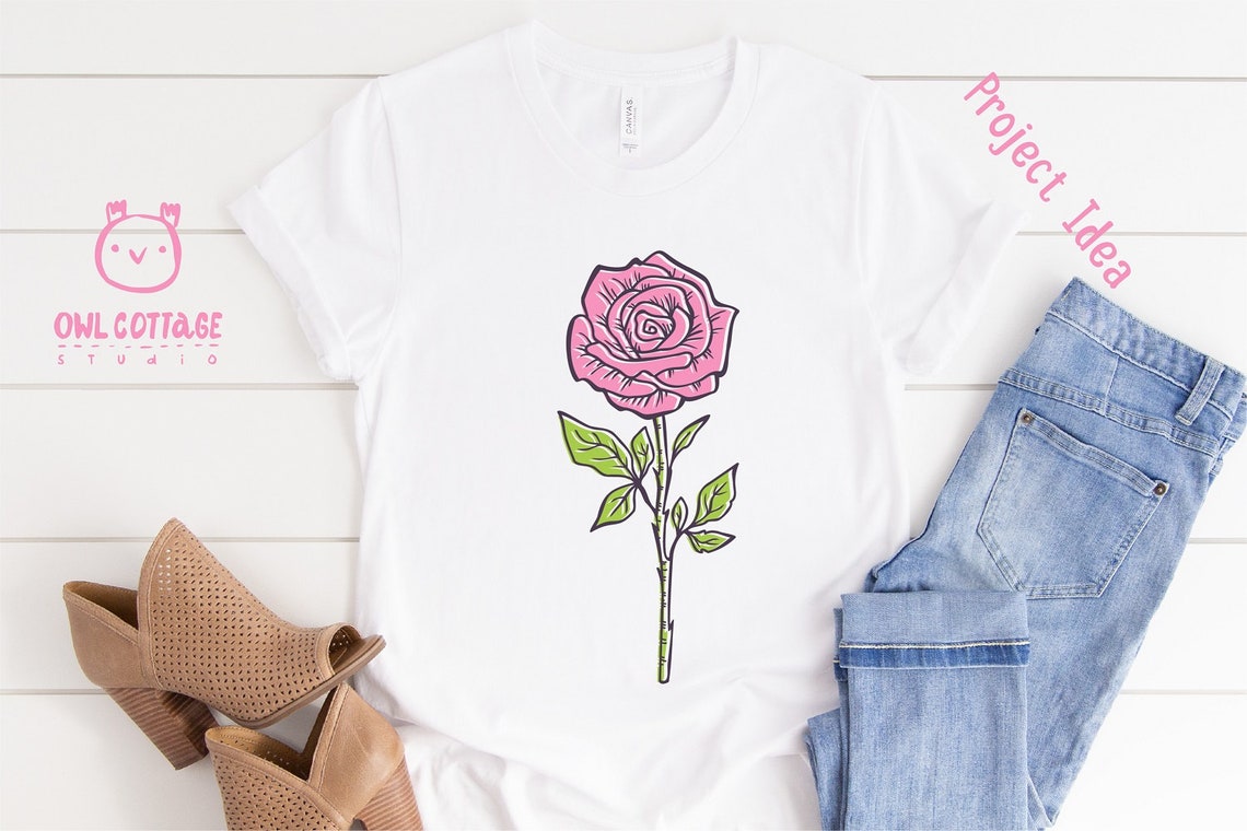 Simple ROSES Svg BUNDLE Rose Svg Rose Clipart Rose Svg Cut | Etsy