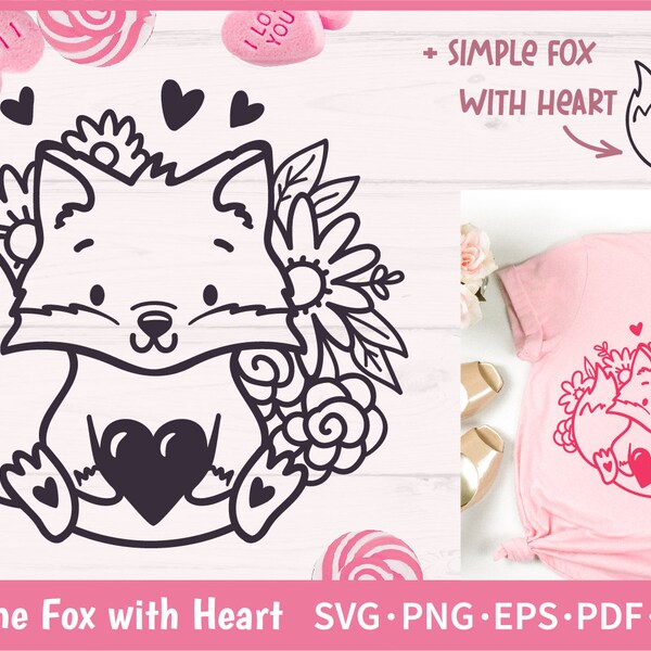Fox Valentine Card - Etsy