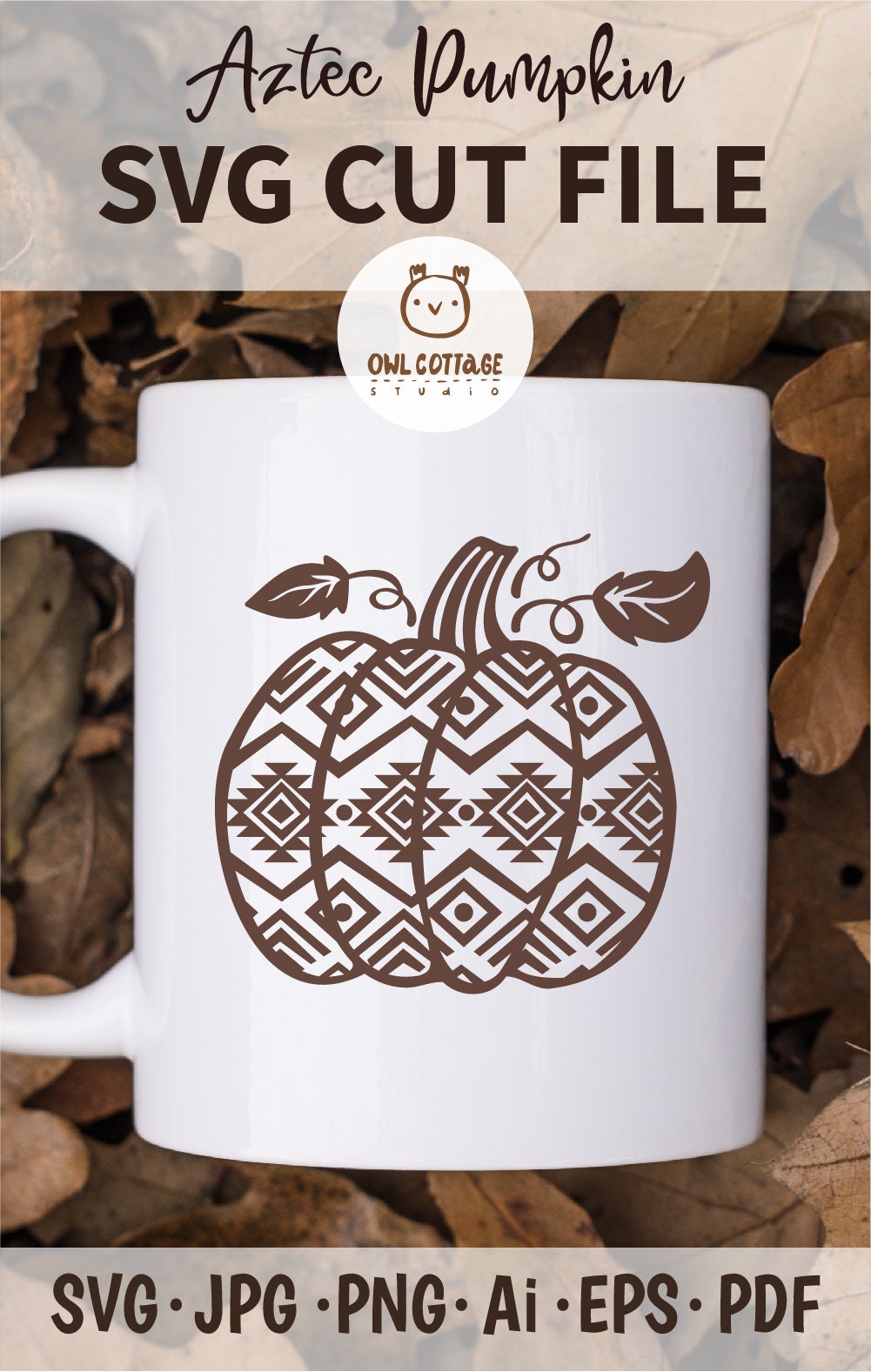 Aztec Pumpkin Svg Patterned Pumpkin Cut File Pumpkin Vinyl - Etsy