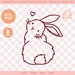 Easter Bunny SVG Cute Bunny Drawing, Easter Pictures, Bunny Svg, Easter ...
