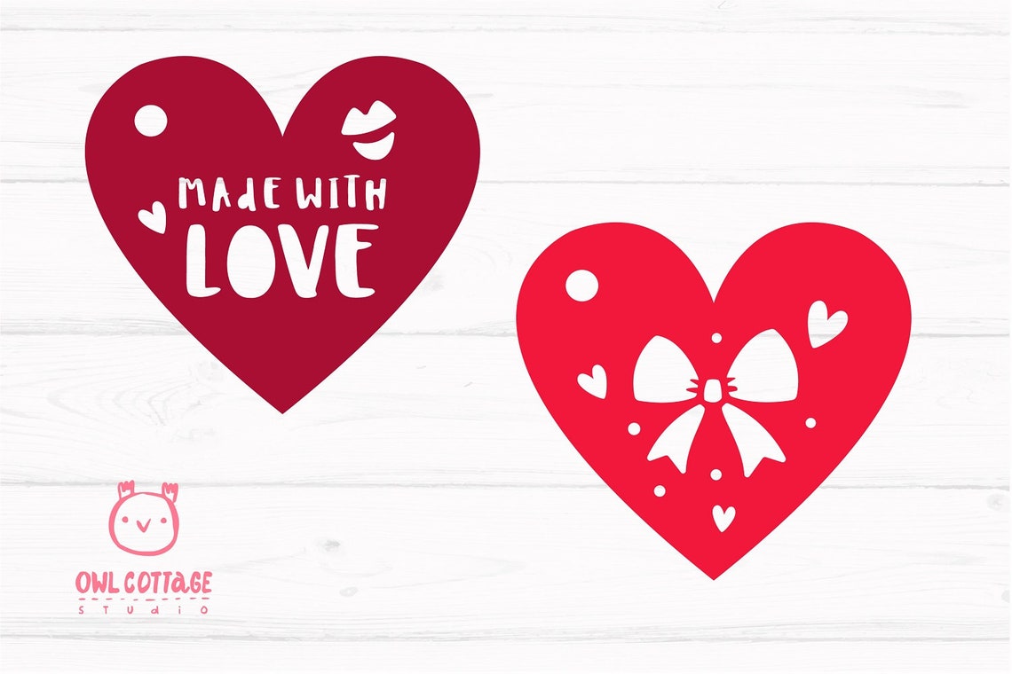 Valentines Day Gift Tags SVG Bundle Valentine Decor Gift - Etsy