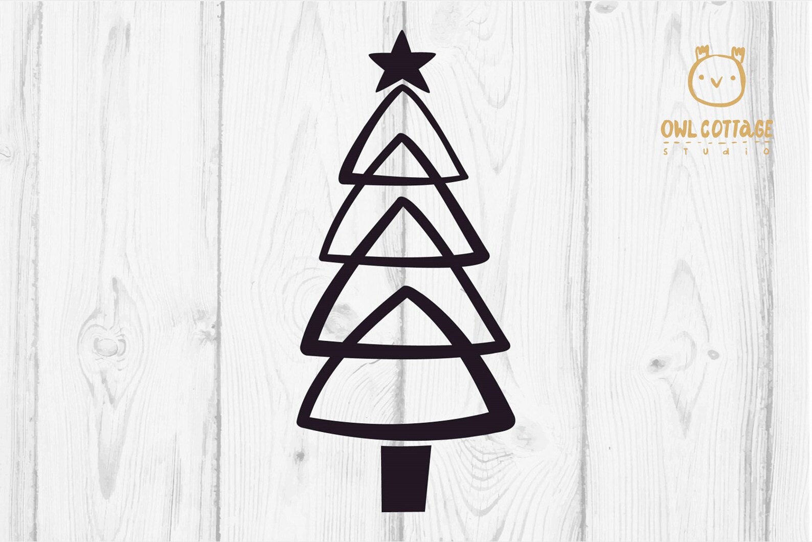 Christmas Trees SVG Xmas Trees Svg Set Scandinavian Style - Etsy