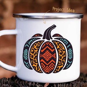 Aztec Cheetah Pumpkin Svg Patterned Pumpkin Cut File - Etsy