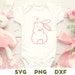 Easter Bunny SVG Cute Bunny Drawing, Easter Pictures, Bunny Svg, Easter ...