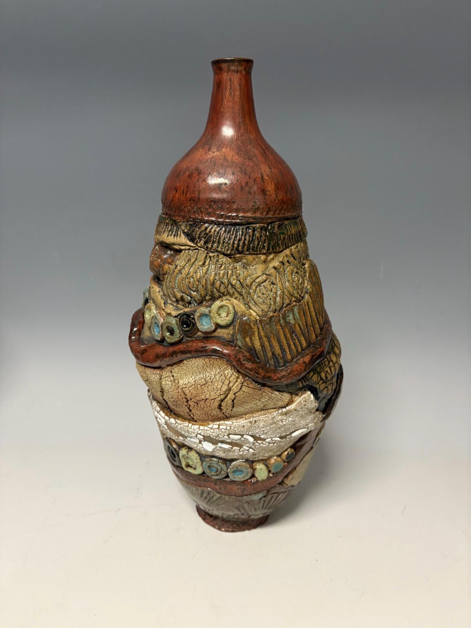 Handmade Pottery Accent Bottle - Etsy