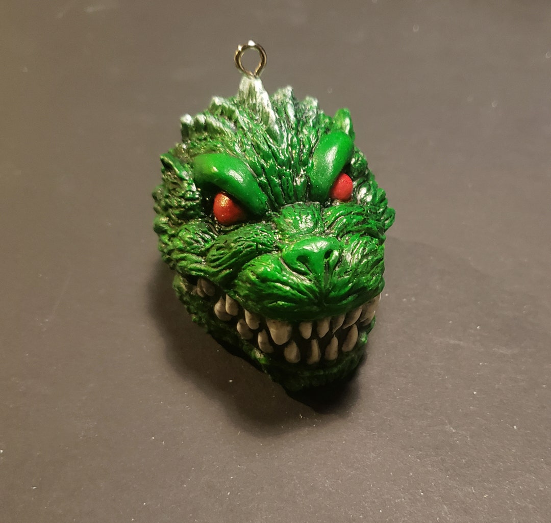 Godzilla Head Ornament (handmade) - Etsy