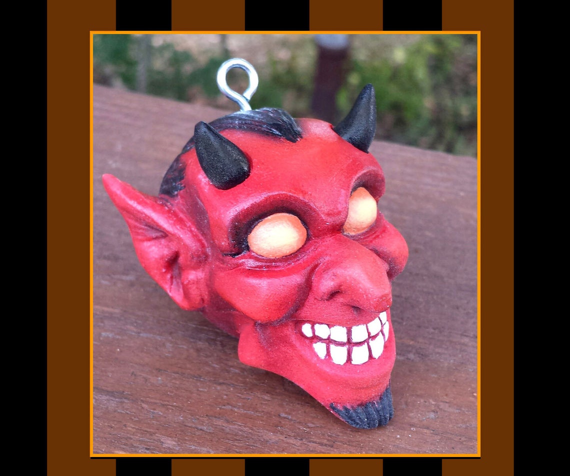 Halloween Devil Ornament | Etsy