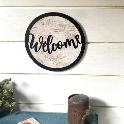 Miniature Welcome Sign Wall Decor Sign for Dollhouse - Etsy