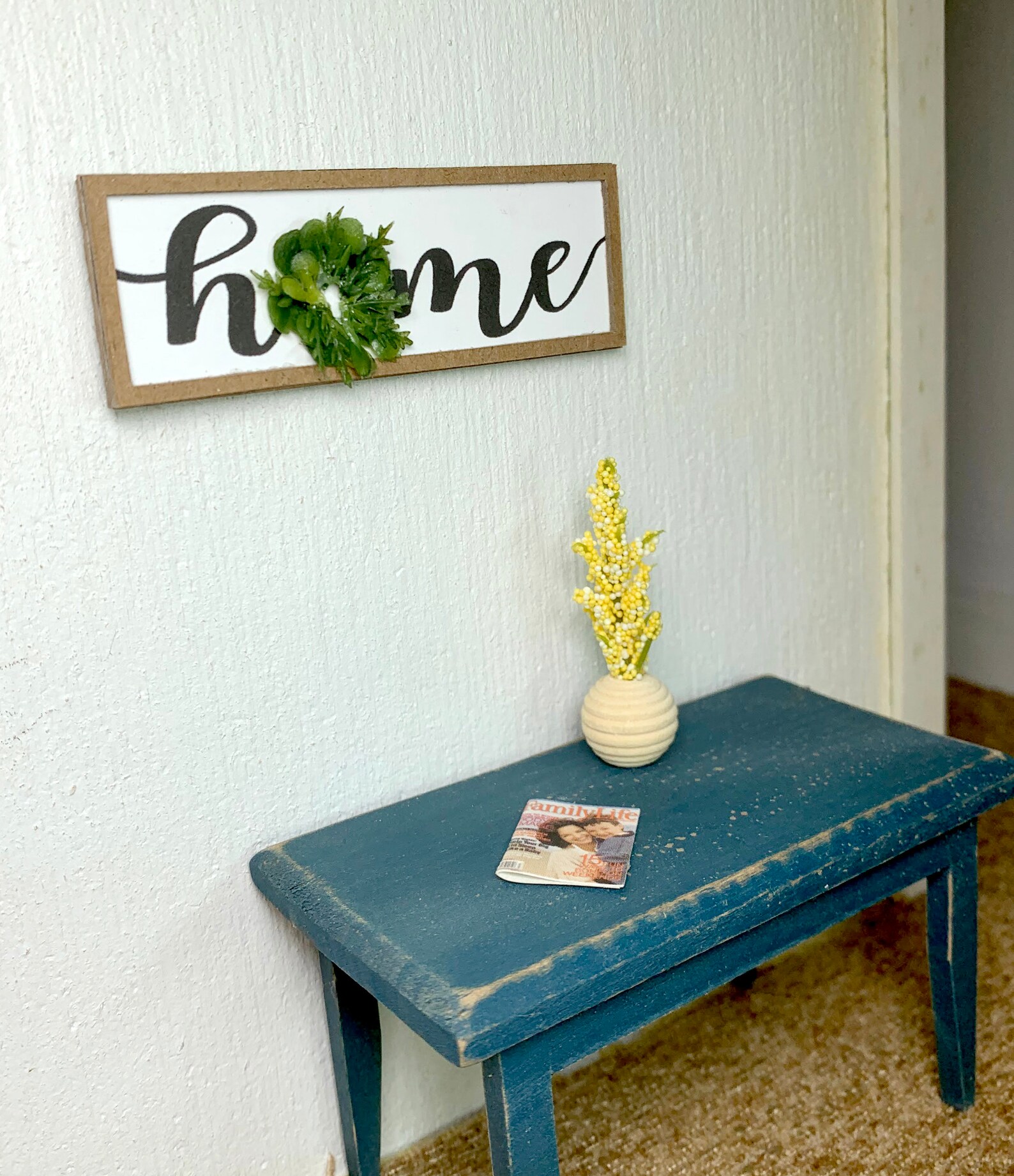 Miniature Home Sign Wall Decor Sign for Dollhouse 1:12 - Etsy