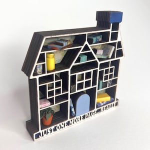 Miniature Bookshelf DIY Kits; Craft DIY Kit; Dollhouse Miniatures - Etsy