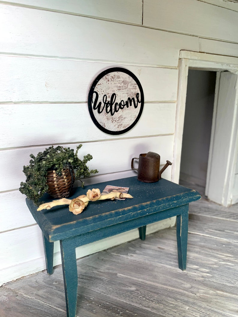 Miniature Welcome Sign Wall Decor Sign for Dollhouse - Etsy
