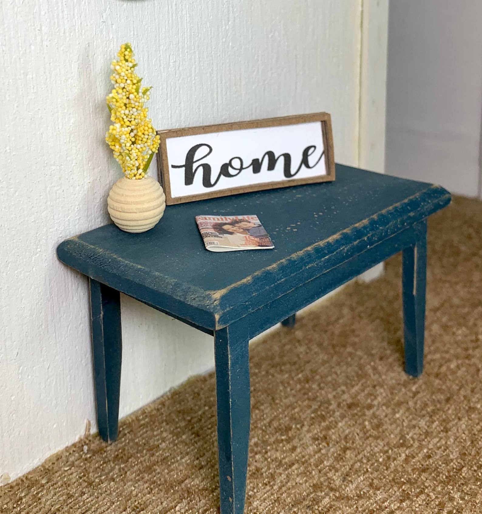 Miniature Home Sign Wall Decor Sign for Dollhouse 1:12 - Etsy