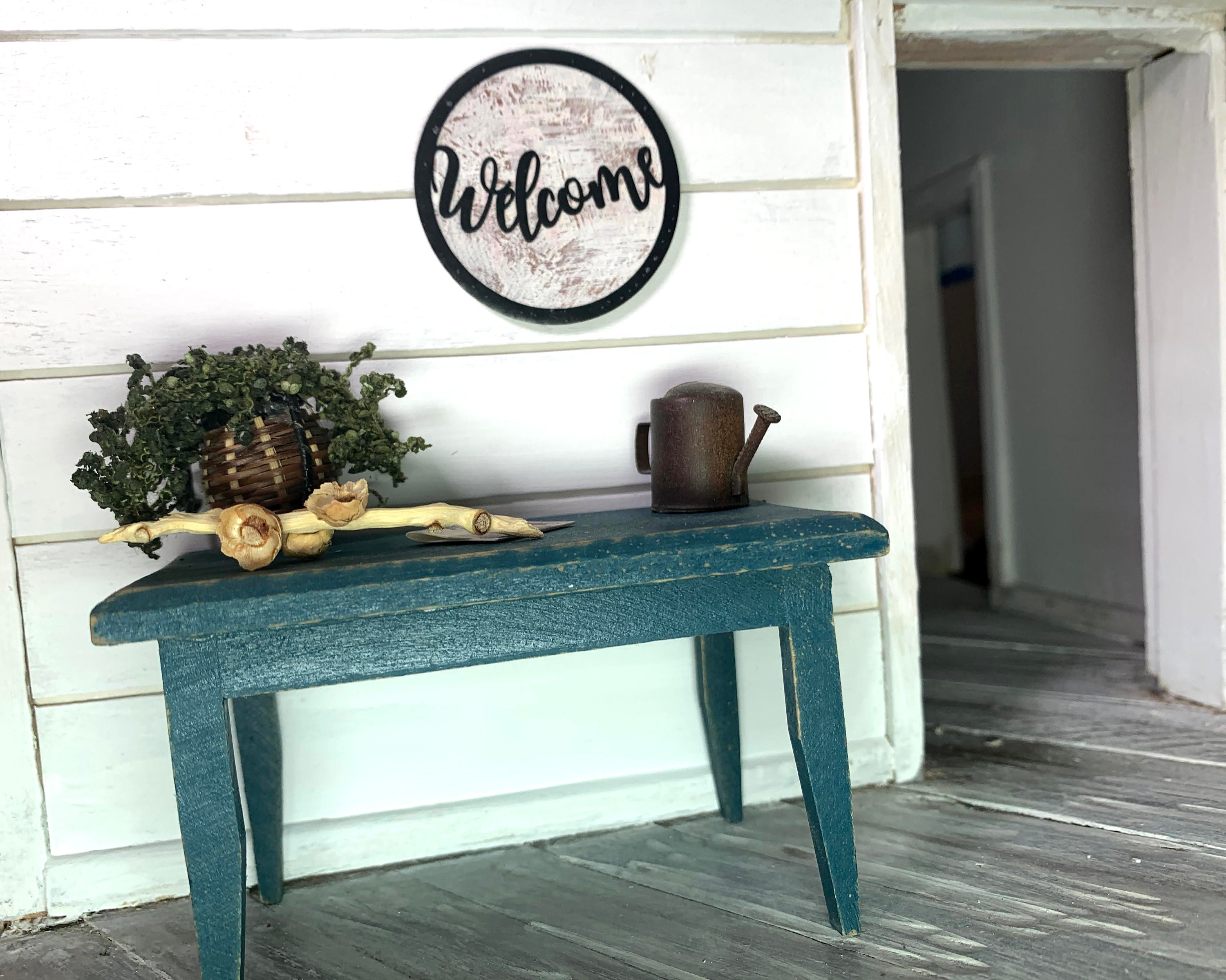 Miniature Welcome Sign Wall Decor Sign for Dollhouse - Etsy