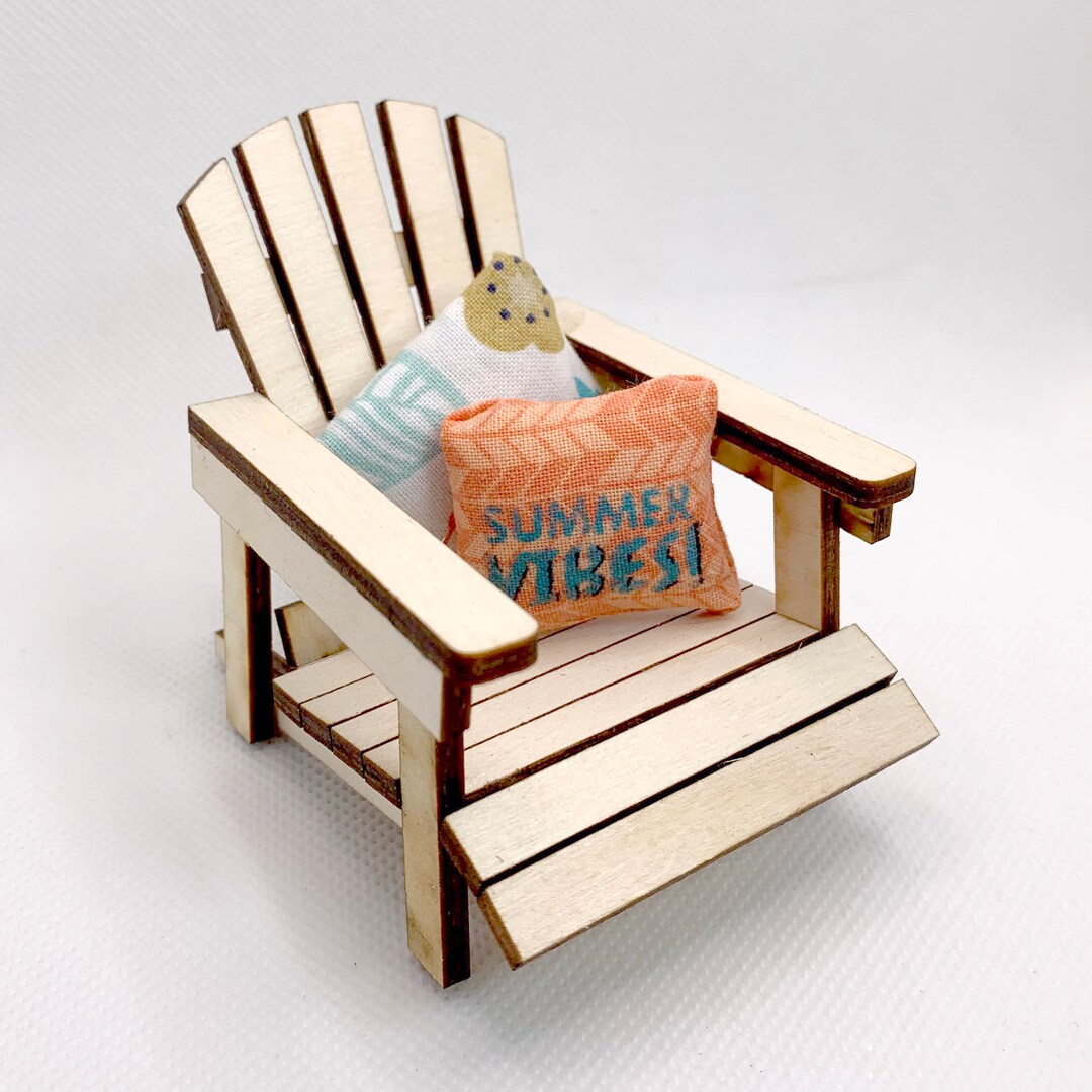 Miniature Adirondack Chair 1:12 Scale - Etsy