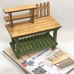 DIY Dollhouse Miniature Garden Bench DIY - 1:12 Scale - Etsy