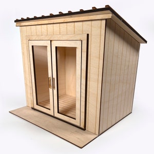 Dollhouse Miniature She Shed DIY Kit - 1:12 Scale - Etsy