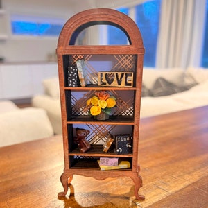 Miniature Bookshelf DIY Kits Craft DIY Kit Dollhouse - Etsy