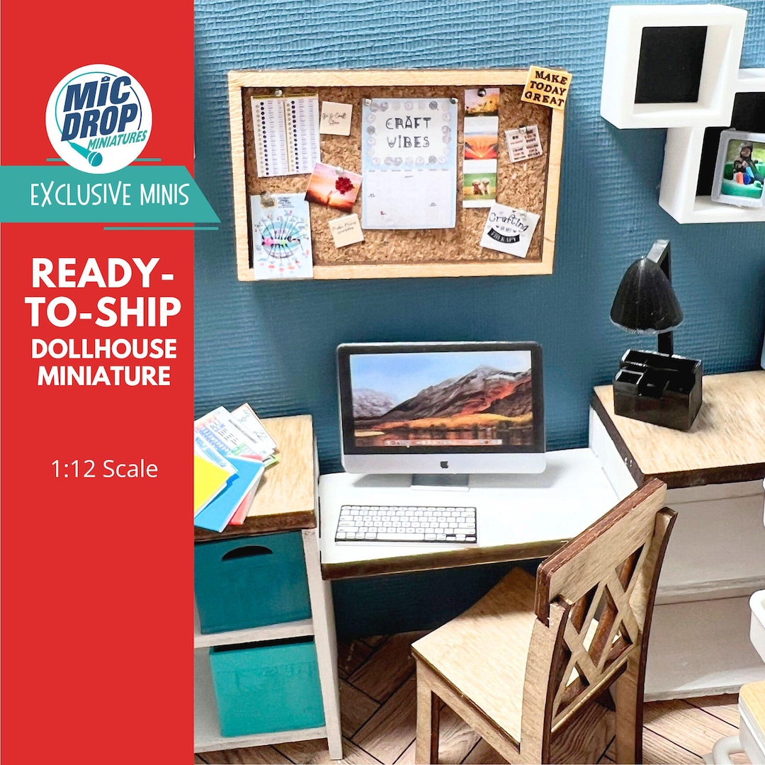 Miniature Office Essentials | Miniature Office Supplies | Dollhouse ...