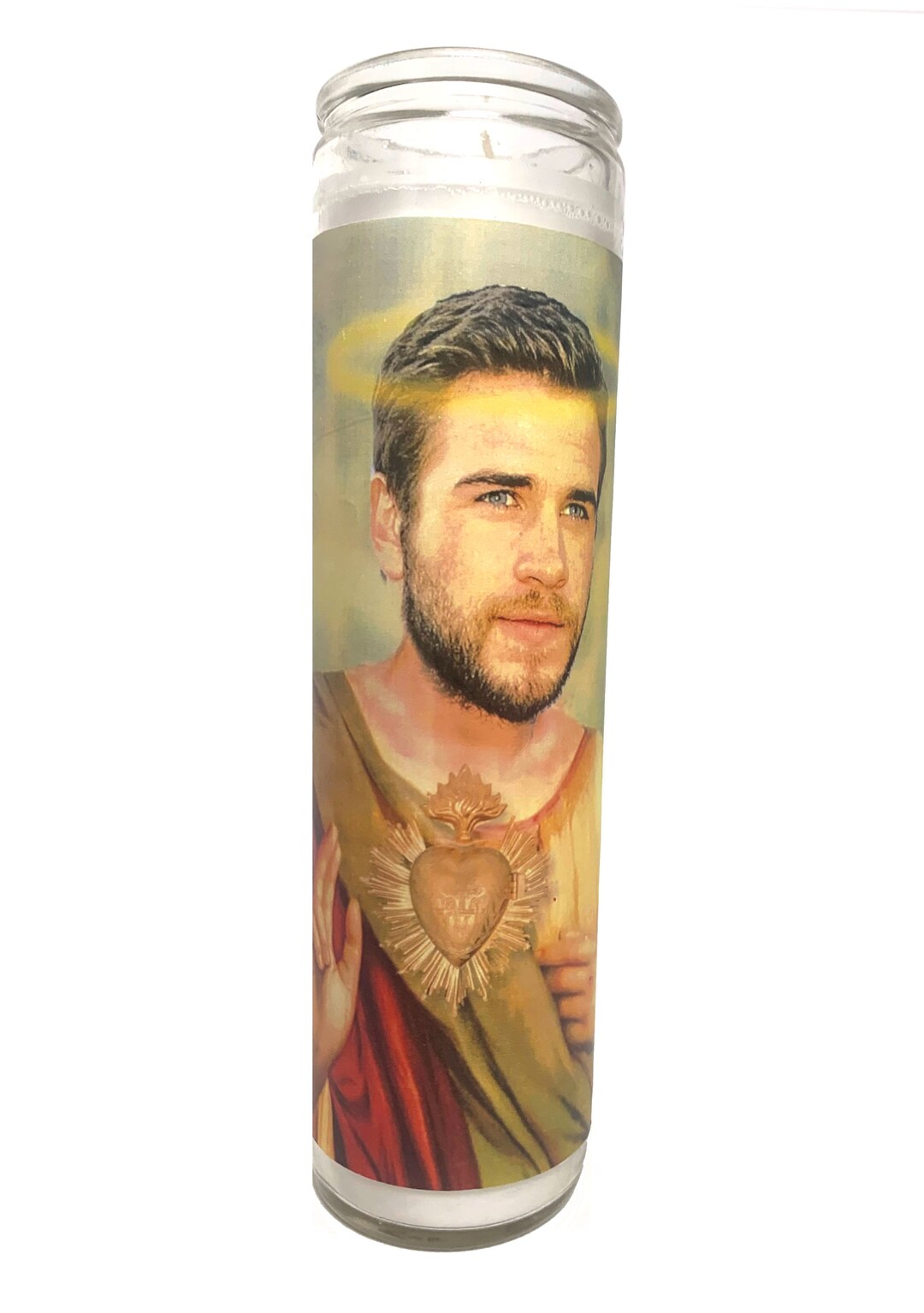 Liam Hemsworth Parody Devotional Prayer Saint Candle - Etsy