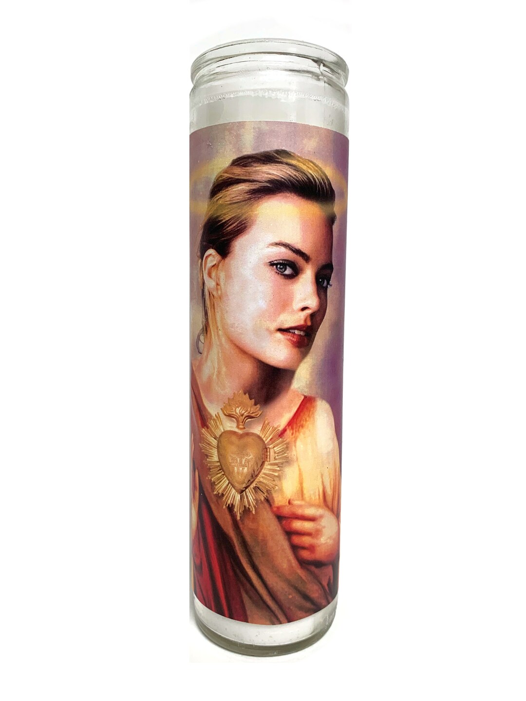 Margot Robbie Parody Devotional Prayer Saint Candle - Etsy
