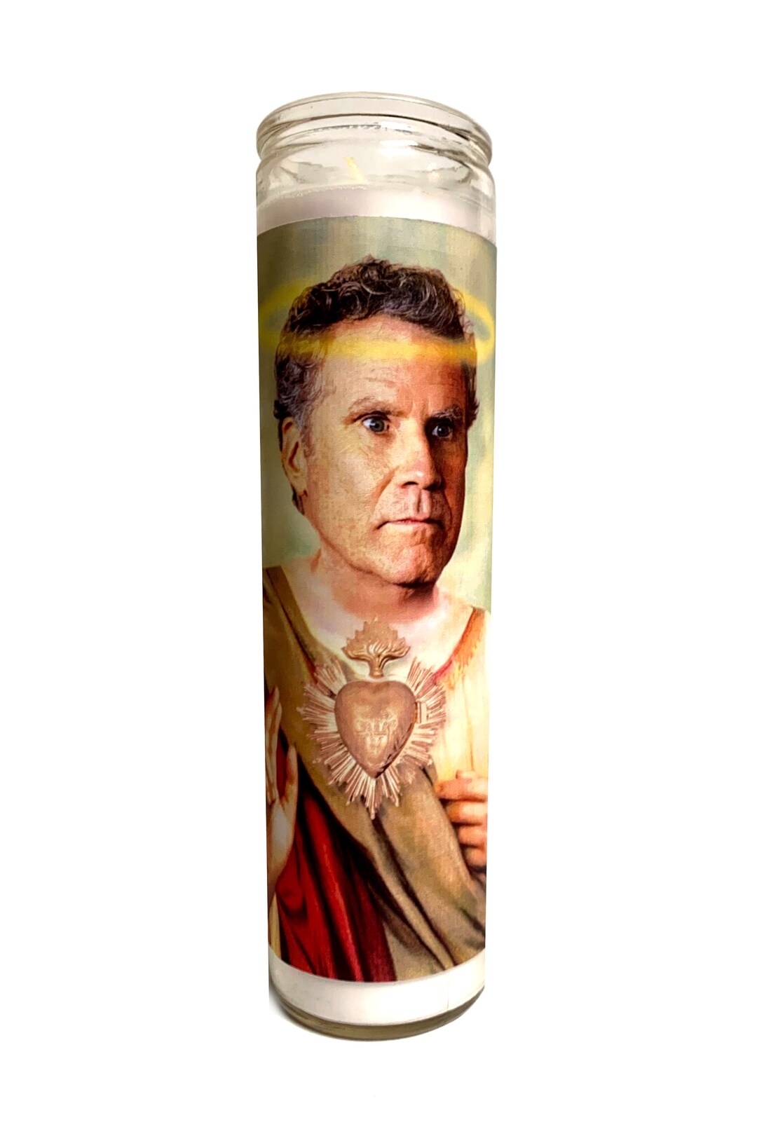 Will Ferrell Celebrity Parody Devotional Prayer Saint Candle - Etsy