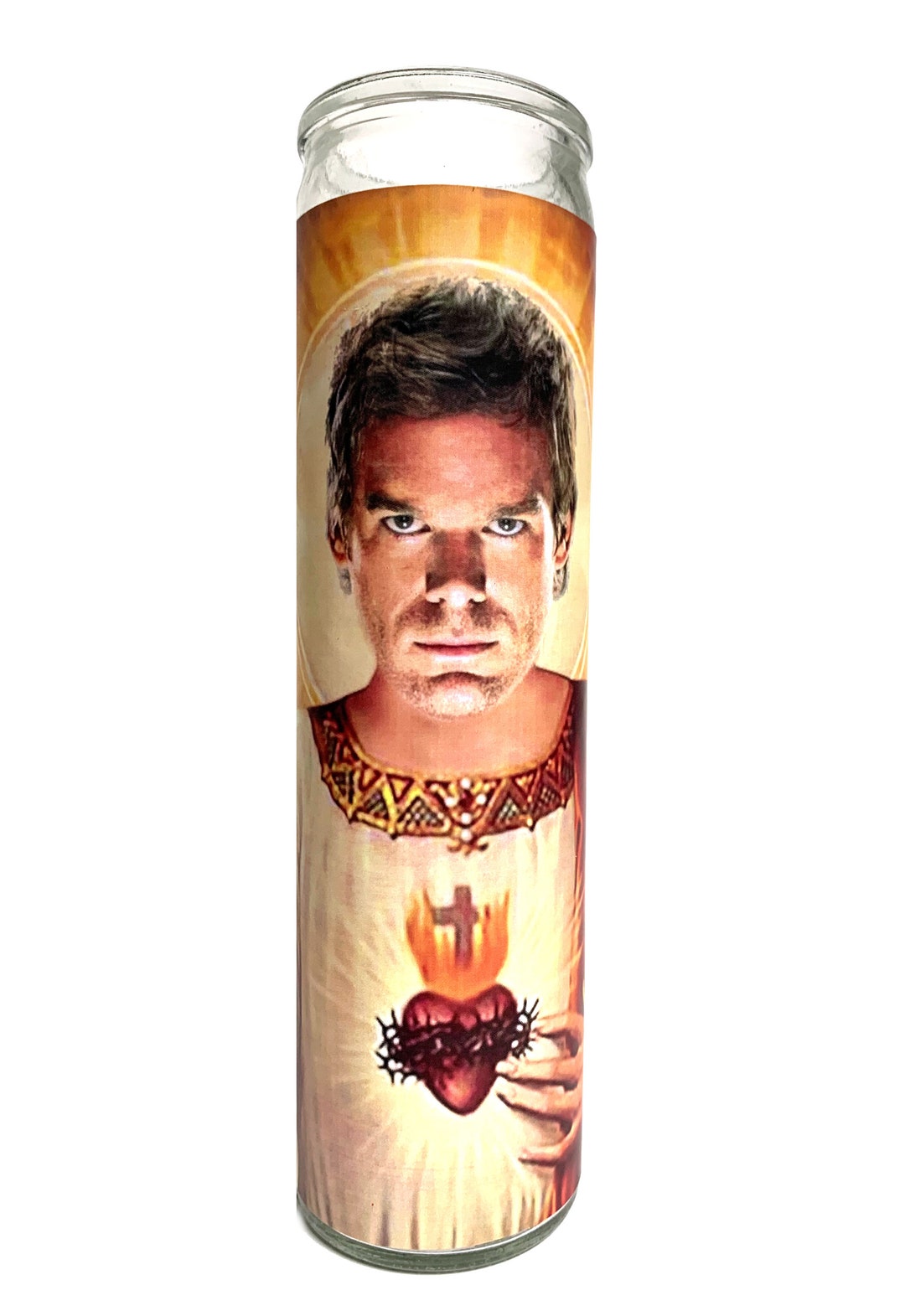 Dexter Morgan Celebrity Parody Devotional Prayer Saint Candle - Etsy