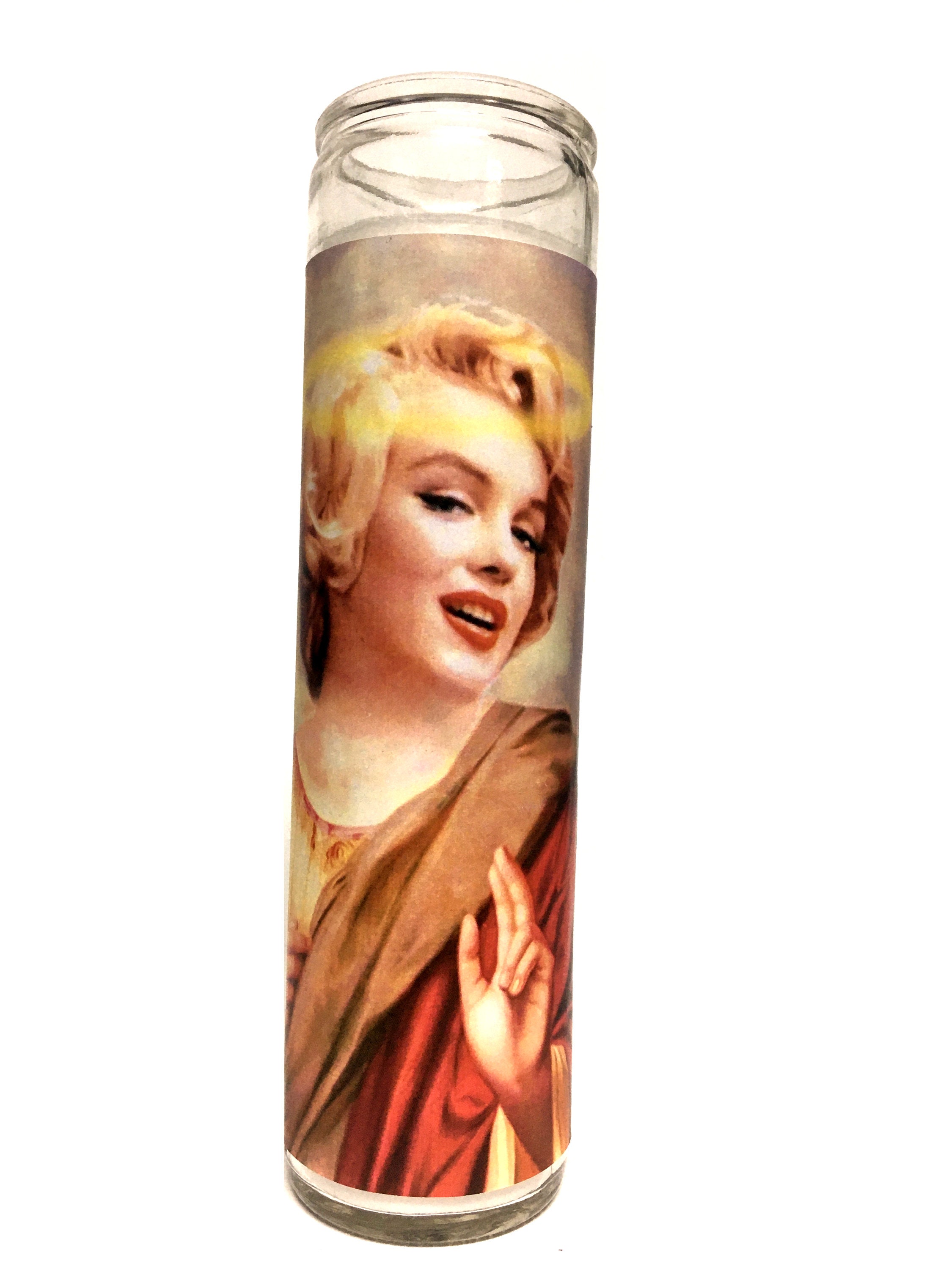 Marilyn Monroe Parody Devotional Prayer Saint Candle - Etsy UK