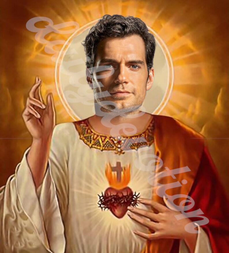 Henry Cavill Parodia Oración Devocional Vela Santa - Etsy México