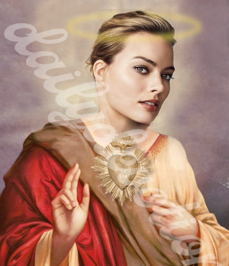 Margot Robbie Parody Devotional Prayer Saint Candle - Etsy